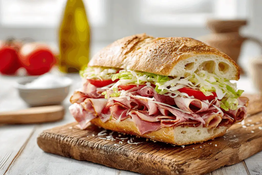 Italian Deli Sandwich Stacked With Goodness - VIP Recipe