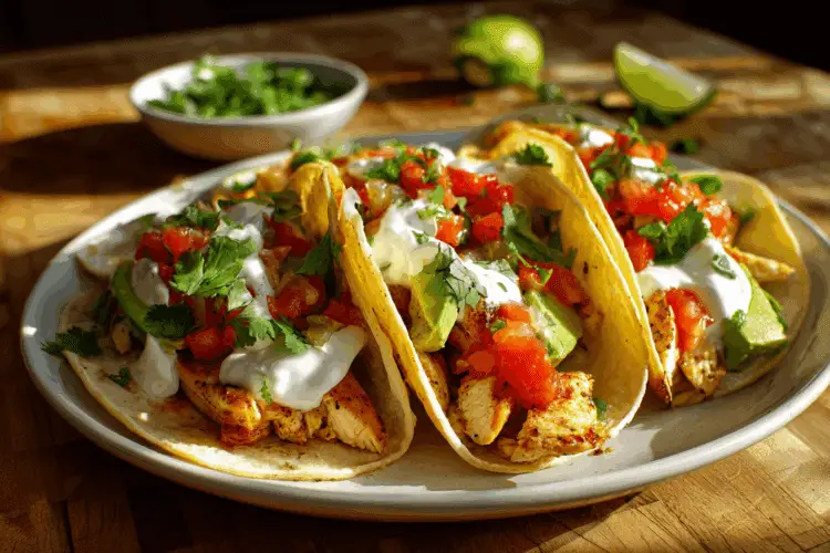 Zesty Lime Chicken Tacos With Fresh Pico De Gallo - VIP Recipe